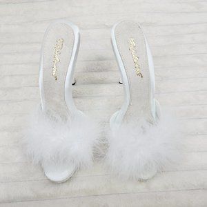 Fabulicious | Shoes | Pleasers Fabulicious Poise Marabou Feather High ...